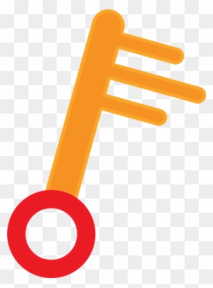 Flat Style Red And Orange Key Icon - Circle - Free Transparent PNG ...
