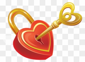 Heart Shaped Locked Padlock Comments - Heart Lock Png - Free ...