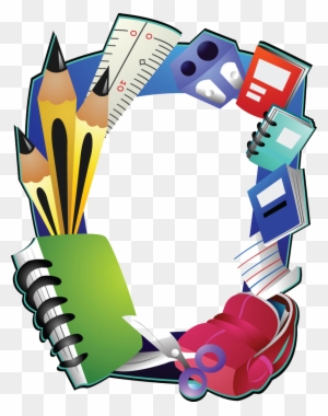 School Supplies - Border Design For Mapeh - Free Transparent PNG Clipart Images Download