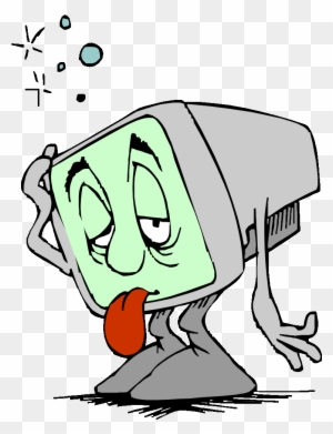 Sick Computer - Computer Get Sick Cartoon - Free Transparent PNG ...
