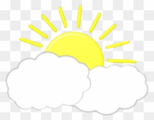 Cloud With A Sun Clipart
