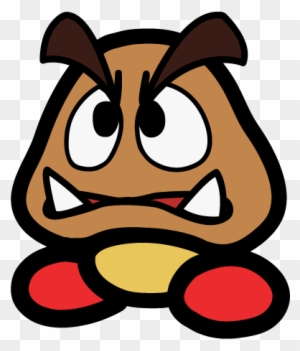 Paper Mario Goomba - Paper Mario Goomba - Free Transparent PNG Clipart ...