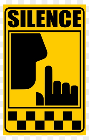 Signal Of Silence Sign Vector Clipart Image - Silence Signal - Free ...