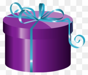 Purple Birthday Clipart - Purple Christmas Present Clip Art - Free ...