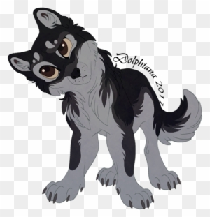 Black Demon Wolf Pup Download - Anime Wolf Transparent - Full Size PNG ...