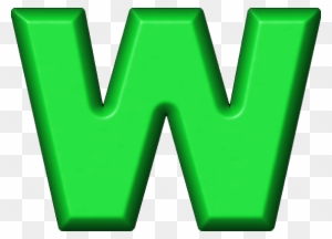 Green Letter W Clip Art - Letter W Clipart - Free Transparent PNG ...