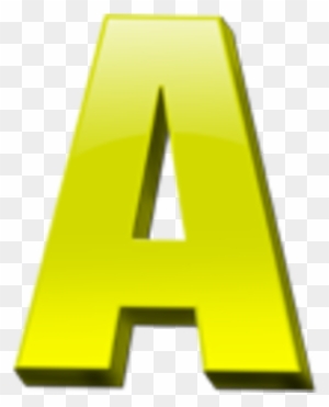 Vector Letter A Free Image - Letter A In Yellow - Free Transparent PNG ...