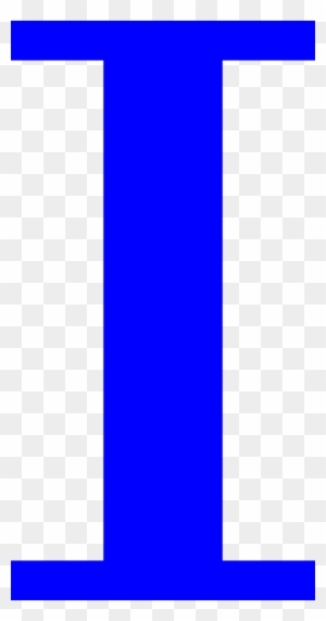 Blue Letter I, Transparent PNG Clipart Images Free Download - ClipartMax
