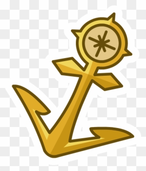 Gold Anchor Pin - Ancla Dorada Png - Free Transparent PNG Clipart ...