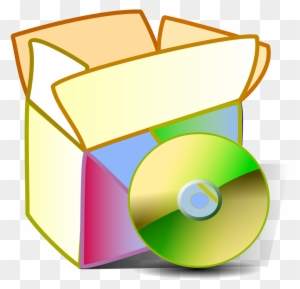 Package Box With Cd Dvd - Colorful Open Box - Free Transparent PNG ...
