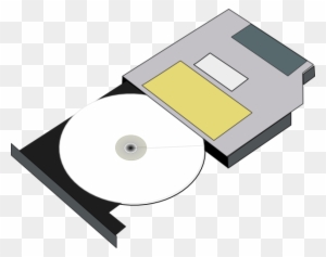 Cpu With Cd Rom Open Royalty Free - Cd Drive Clipart Black And White ...