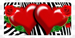 Red Hearts & Zebra Background - Zebra - Free Transparent PNG Clipart ...