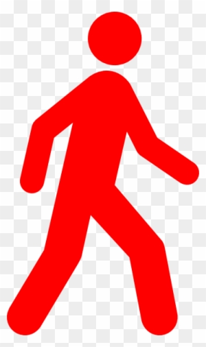 Walking Man Black Clip Art At Clker - Person Walking - Free Transparent ...