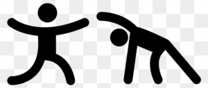 Physical Exercise Cartoon Plank Stretching - Cartoon Doing Push Ups ...