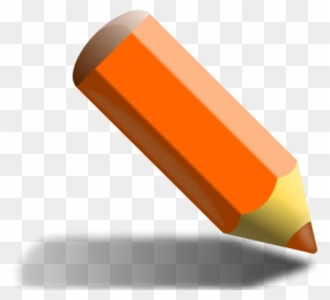 Orange Pencil Clip Art - Cute Pencil Clip Art - Free Transparent PNG ...