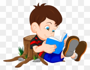Boy Reading A Book From Mycutegraphics - Child Reading Book Clipart ...