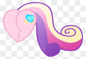 Princess Cadence Heart Shape Flank - My Little Pony Heart - Free ...