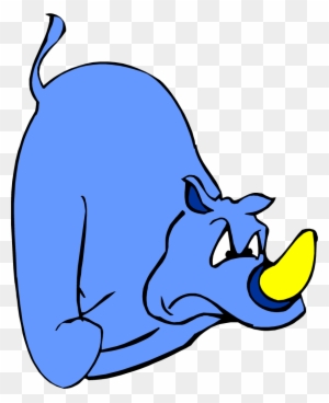 Rhino Cartoon - Rhinoceros - Free Transparent PNG Clipart Images Download