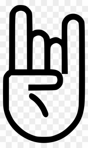 Rock Fingers Comments - Rock On Hand Svg - Free Transparent PNG Clipart ...
