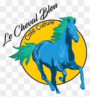 Café Culture Le Cheval Bleu - Horse - Free Transparent PNG Clipart ...