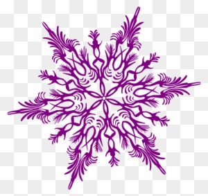 Purple Snowflake Clip Art - Purple Snowflake Clipart Transparent ...