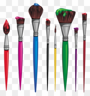 Angry Paintbrush - Illustration - Free Transparent PNG Clipart Images ...