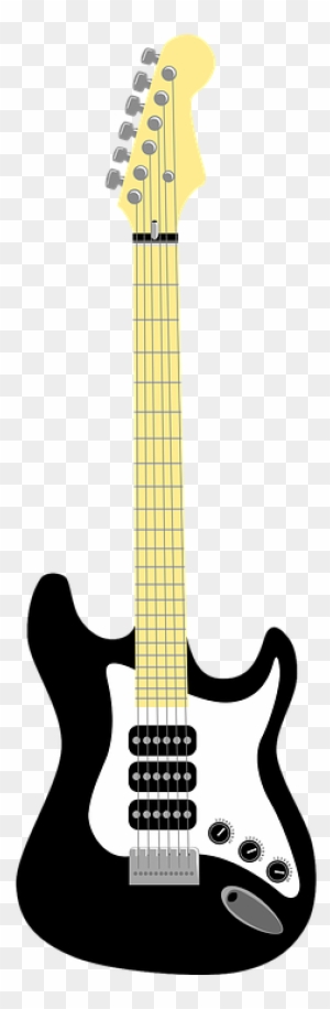 Guitar Vector 18, Buy Clip Art - Squier Standard Stratocaster Black ...
