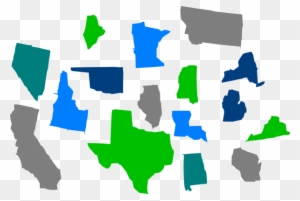 Outline Of Individual States - Free Transparent PNG Clipart Images Download