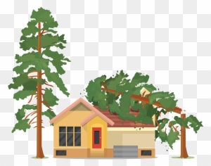 Fallen Christmas Tree Clipart, Fallen Tree Clipart - Tree Falling Down ...