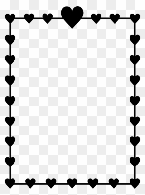 Valentines Day Border Black And White