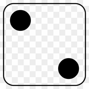 Open - Dice With Two Dots - Free Transparent PNG Clipart Images Download