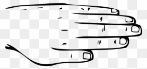 Hand Back Part Human Body Backhand Skin Fi - Black And White Parts Of ...