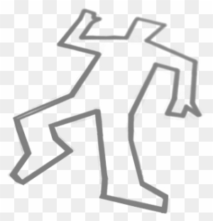 Body Chalk Outline Crime Scene Clipart - Crime Scene Body Outline ...