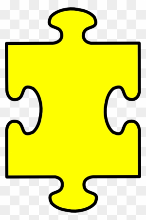 Puzzle Piece Yellow Clip Art At Clkercom Vector - Puzzle Piece No ...