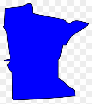 Blue Minnesota State Clip Art At Clker - Minnesota Clipart - Full Size ...