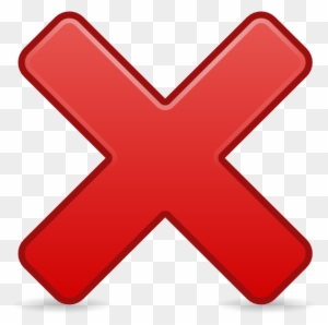 Clip Art Red X - Full Size PNG Clipart Images Download