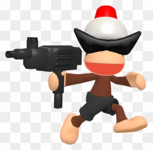 Black Pipo Flip - Ape Escape - Free Transparent PNG Clipart Images Download