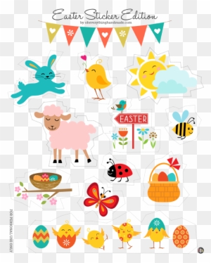 Easter Sunday Stickers - Easter Stickers Printable - Free Transparent ...