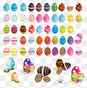 Vector Easter Eggs Set2 Cs By Dragonart - Easter Egg Hunt Eggs - Free ...