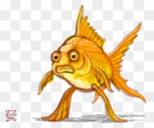 Cartoon Fish Standing Up - Free Transparent PNG Clipart Images Download