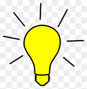 Clipart Light Bulb Photo - Yellow Light Bulb Vector - Free Transparent ...