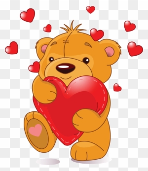 Big Bear Hug Clipart Black
