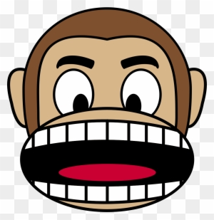 Editingsoftware Clipart Angry Man Face - Monkey Open Mouth Clipart ...