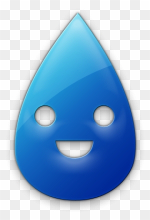 Raindrop With Face Clipart