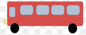 Bus Clipart Rectangle - Cartoon Red Bus - Free Transparent PNG Clipart ...