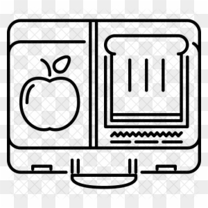 Lunchbox Icon - Apple Box - Free Transparent PNG Clipart Images Download