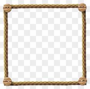 Borders And Frames Rope Picture Frames Clip Art - Rope Frame Png - Free ...