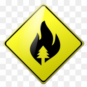 Caution Forest Fires - Winding Road Sign Clip Art - Free Transparent ...