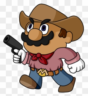 Cowboy Mario By Klunsgod - Art - Free Transparent PNG Clipart Images ...