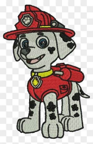 Marshall Paw Patrol Embroidery Designs Instant Download - Paw Patrol ...